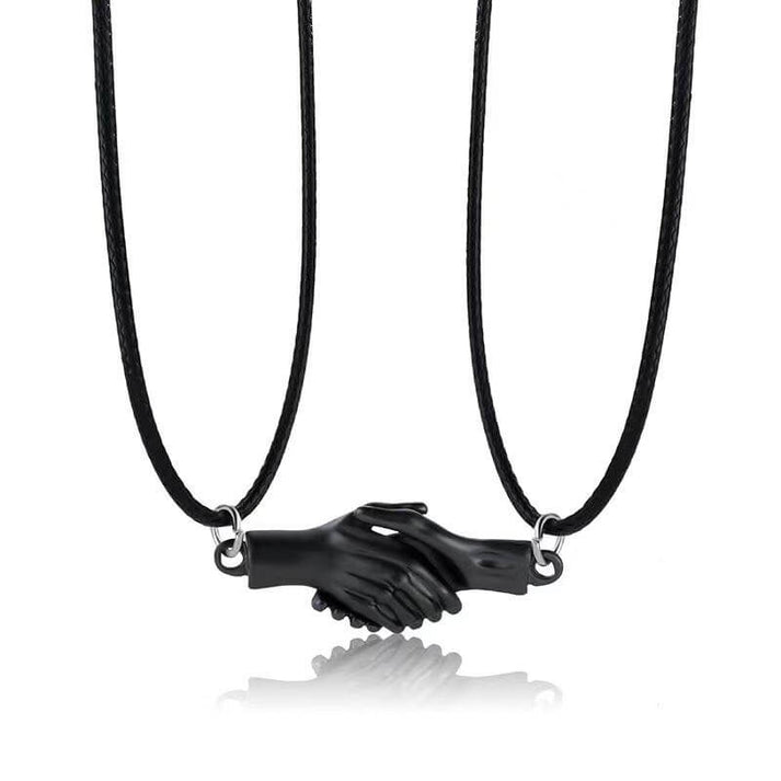 Magnetic Handshake Necklace with Holding Hands Pendant – worldnetgifts