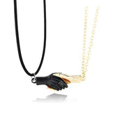 Magnetic Handshake Necklace with Holding Hands Pendant – worldnetgifts